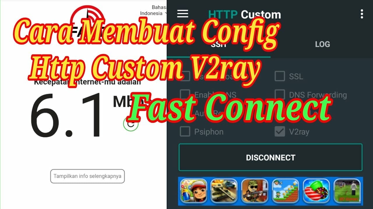 Cara Menggunakan Akun V2ray/vmess Di Http Custom - HideSSH