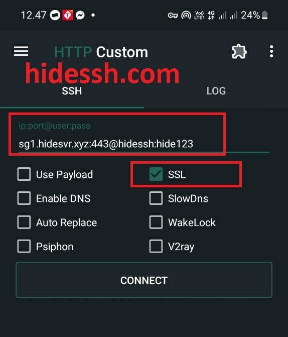 Cara Membuat Config HTTP Custom Metode SNI (SSL/TLS) - HideSSH
